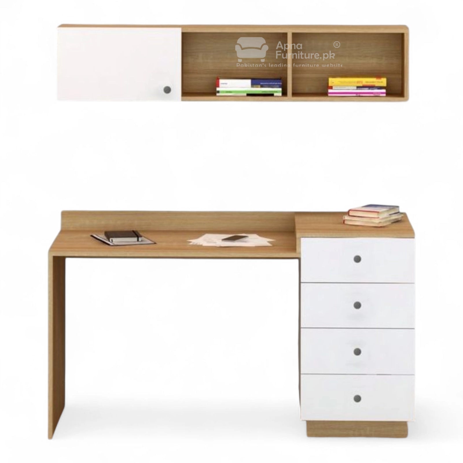 Rema Study Table with Bookshelf – Apnafurniture.pk (Pakistan)