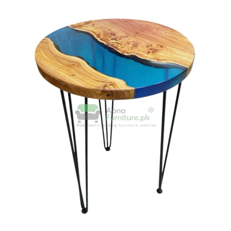 Toredo Epoxy Resin Center Table (2 ft Diameter) – Apnafurniture.pk ...