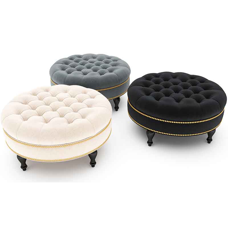 Buy Round Ottoman in Pakistan & Contact the Seller – Apnafurniture.pk ...